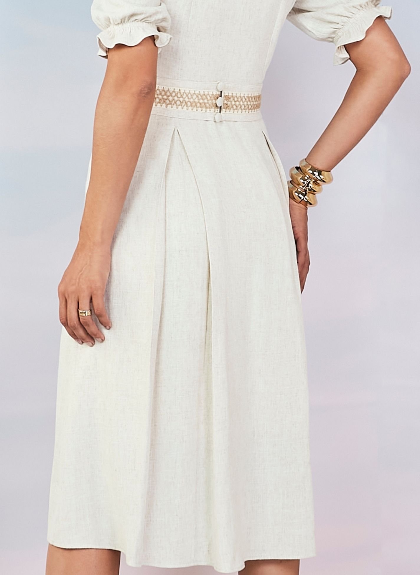 VESTIDO NA COR CRU ANDRESSA - JANY PIM