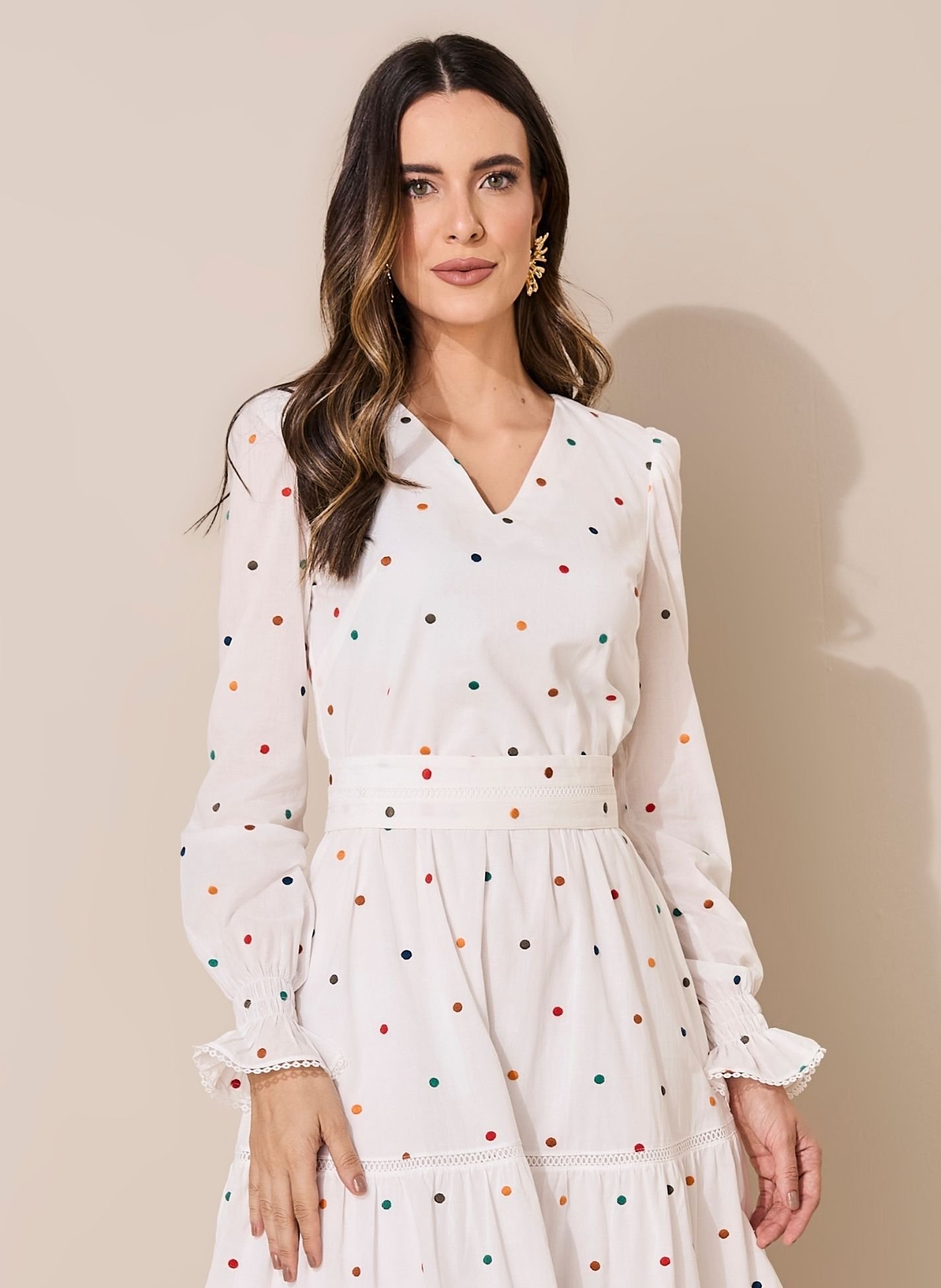 VESTIDO OFF-WHITE AGATA - JANY PIM